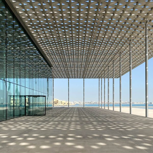 Organically curved interior of The Bahrain National Theatre