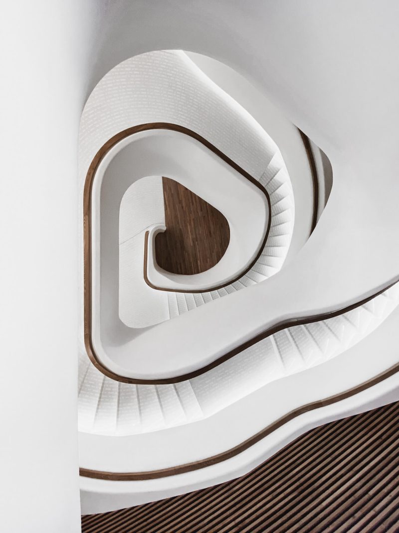 Organically curved interior of The Bahrain National Theatre