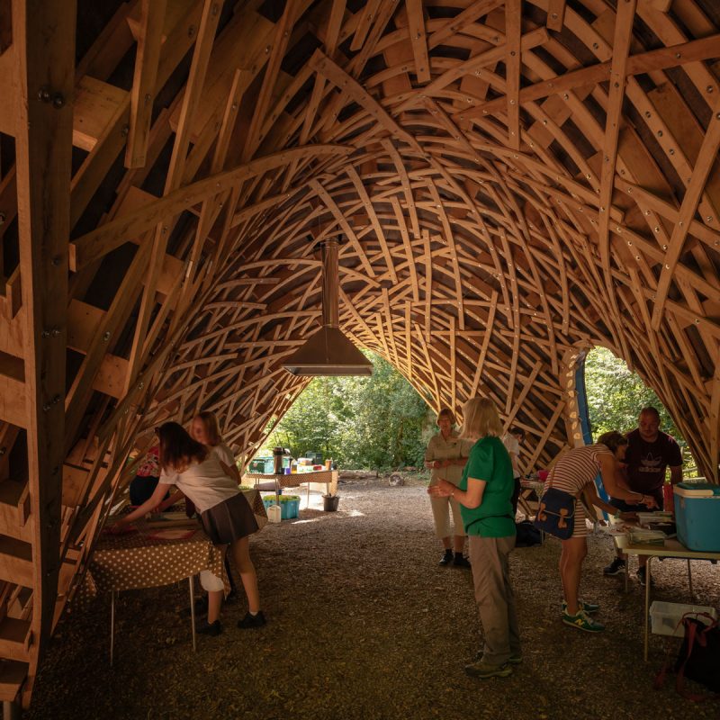 Oak Community Built Shelter: Westonbirt, The National Arboretum