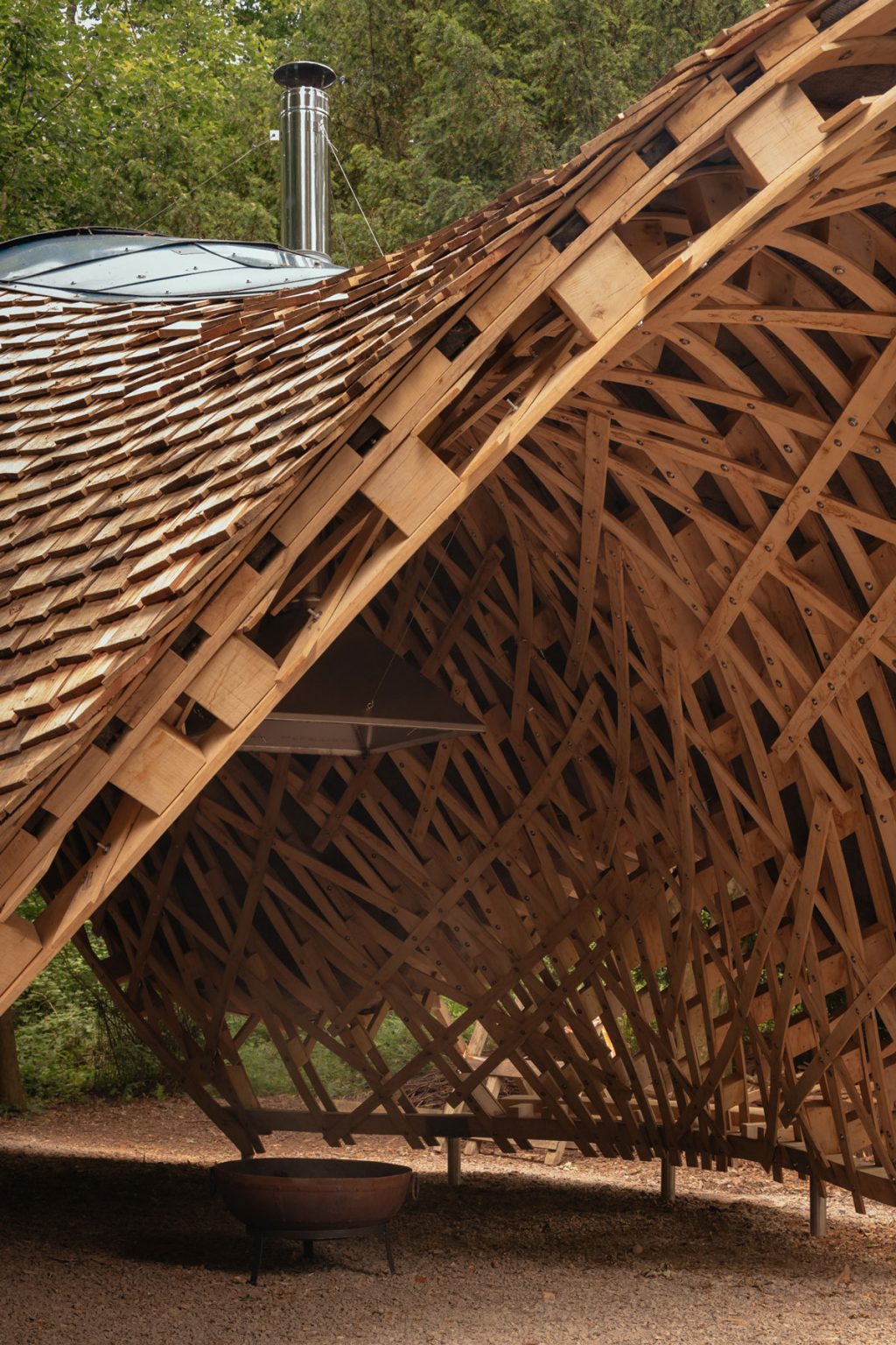 Oak Community Built Shelter: Westonbirt, The National Arboretum