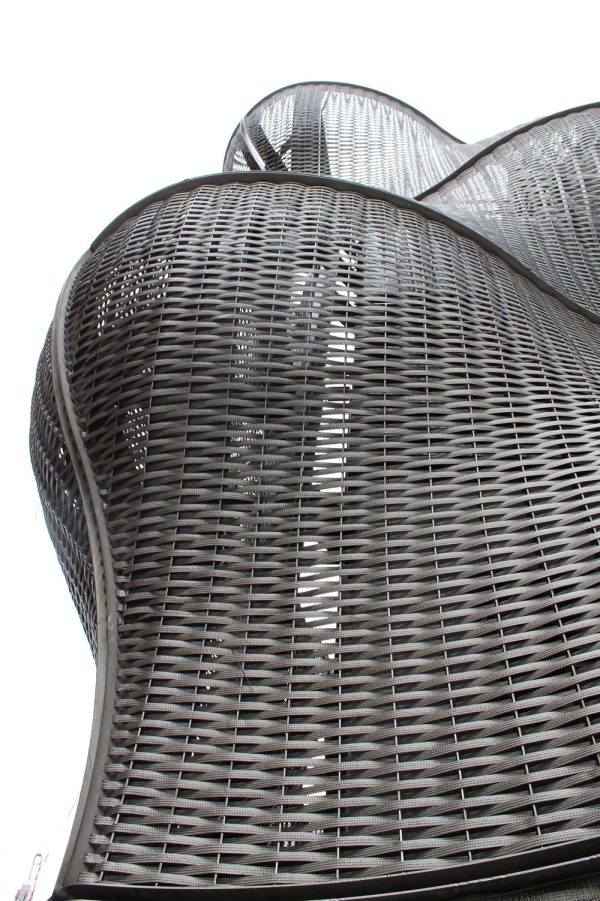 Hyperbolic paraboloid façade design: Boiler Suit by Heatherwick Studio