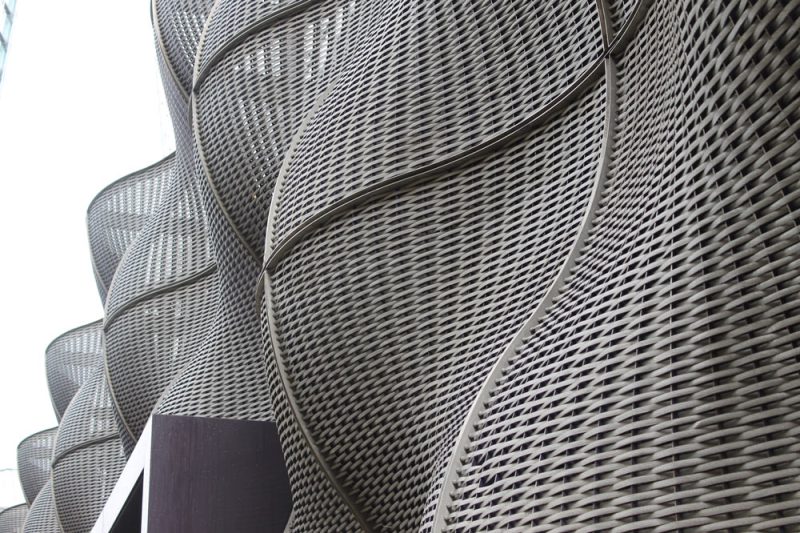 Hyperbolic paraboloid façade design: Boiler Suit by Heatherwick Studio
