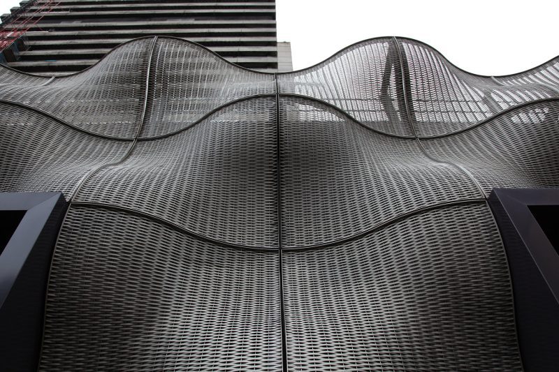 Hyperbolic paraboloid façade design: Boiler Suit by Heatherwick Studio