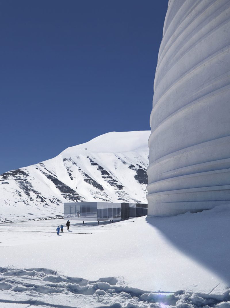 Visitor Center for Arctic Preservation Storage in Svalbard by Snøhetta