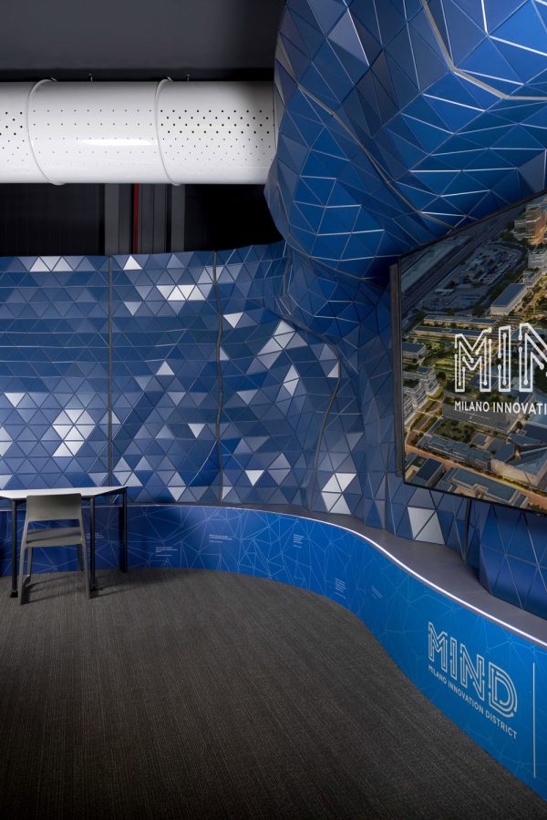 "Ripple effect" on the interior surface of the Village Pavilion