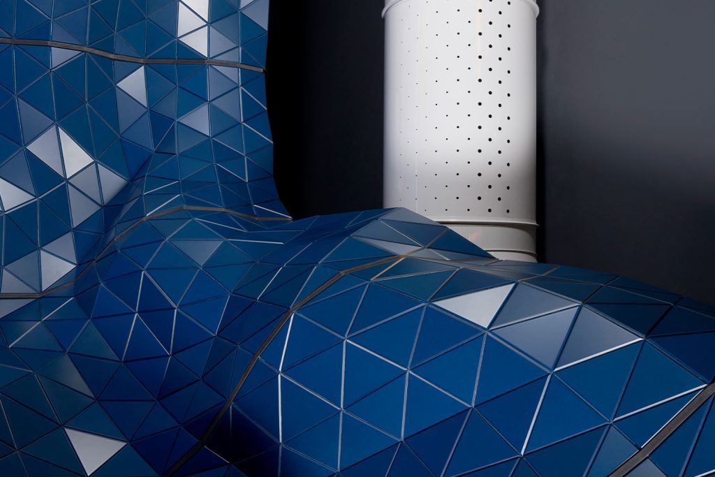 "Ripple effect" on the interior surface of the Village Pavilion