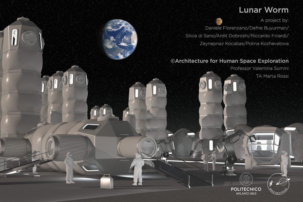 Shackleton Crater, Moon: Inspired by the annelids