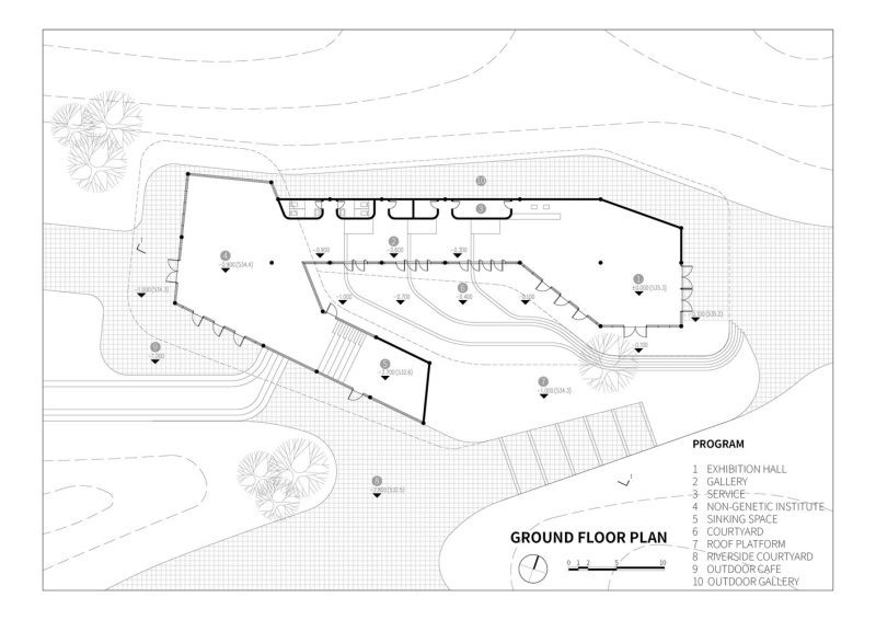 Qionglai Bamboo Pavilion creates a feeling of walking in a bamboo forest