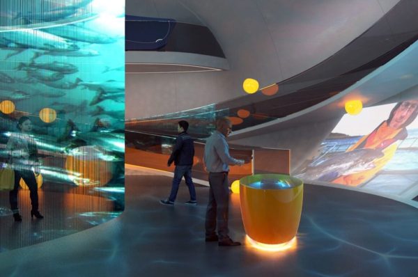 Salmon Eye, a spectacular floating pavilion on Hardangerfjord