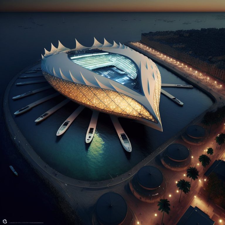 OCEANIUMS, a biomimetic generation of floating stadiums