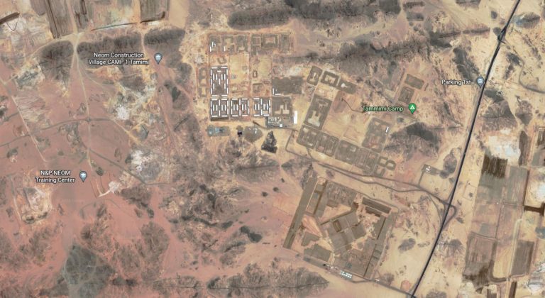 Satellite images reveal Saudi Arabia’s The Line construction process