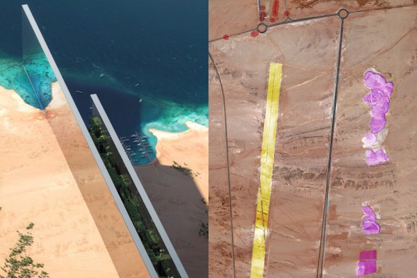 Satellite images reveal Saudi Arabia’s The Line construction process