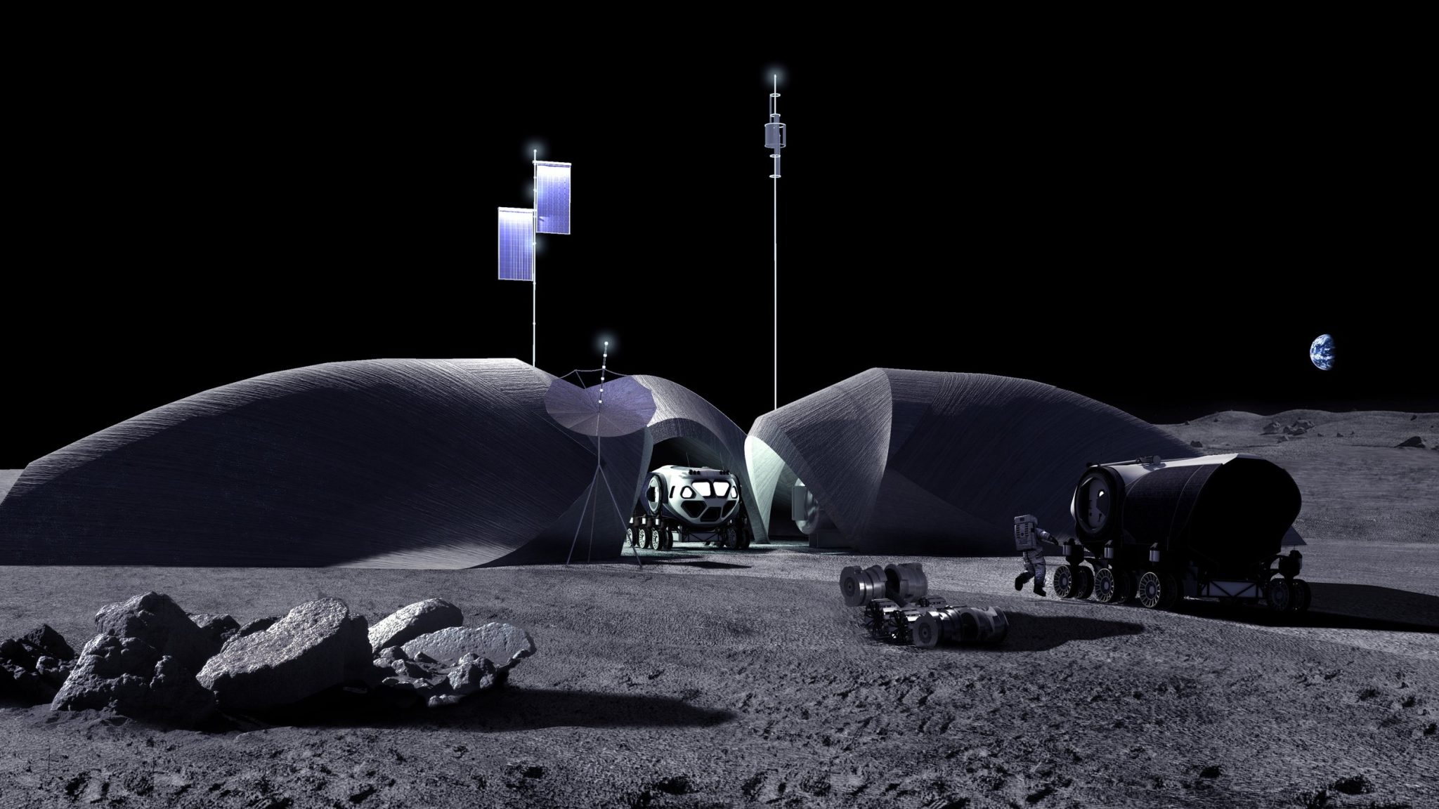 3D-printed Lunar structure developed by NASA and AI Space Factory