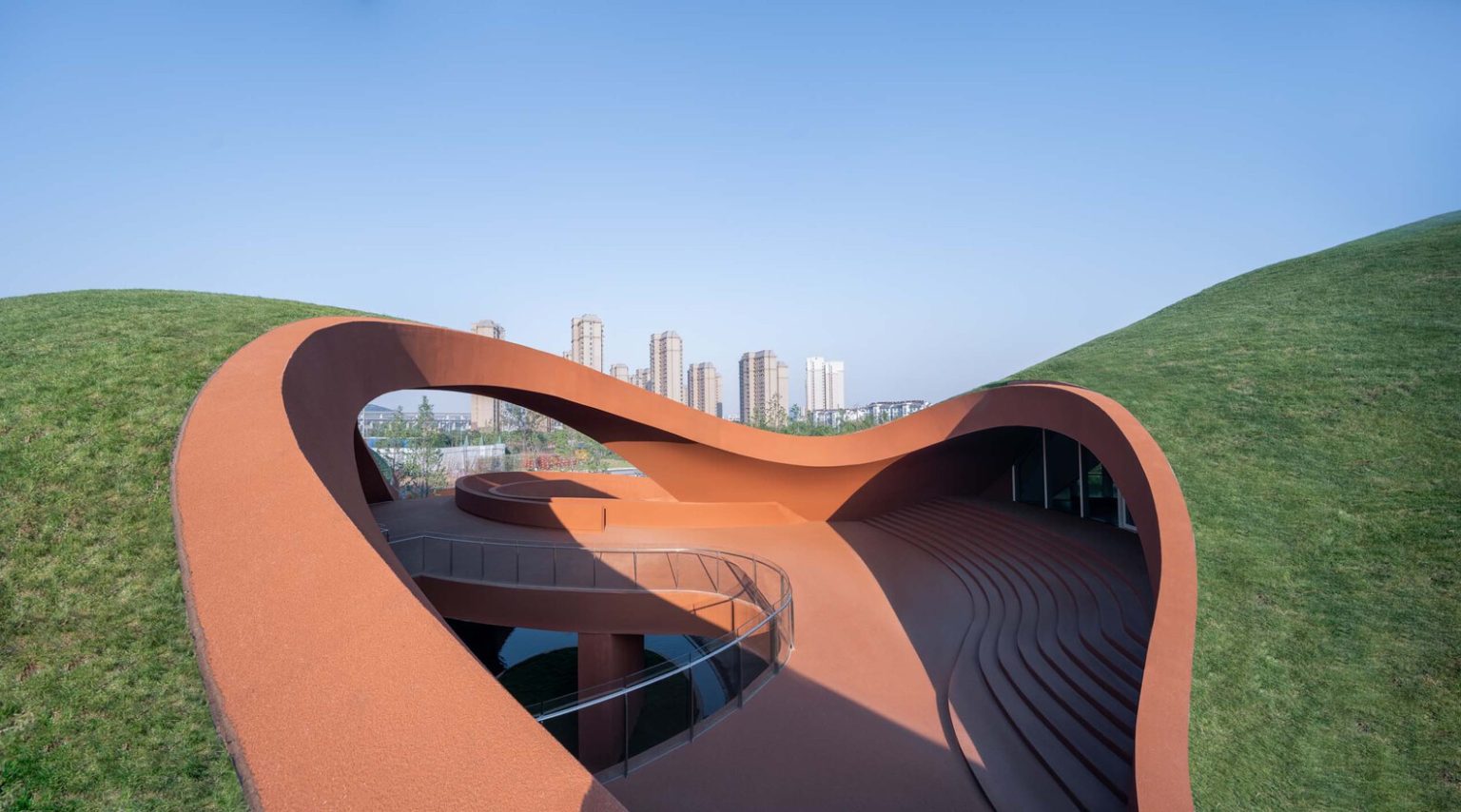Chaohu Natural and Cultural Center designed by change architects