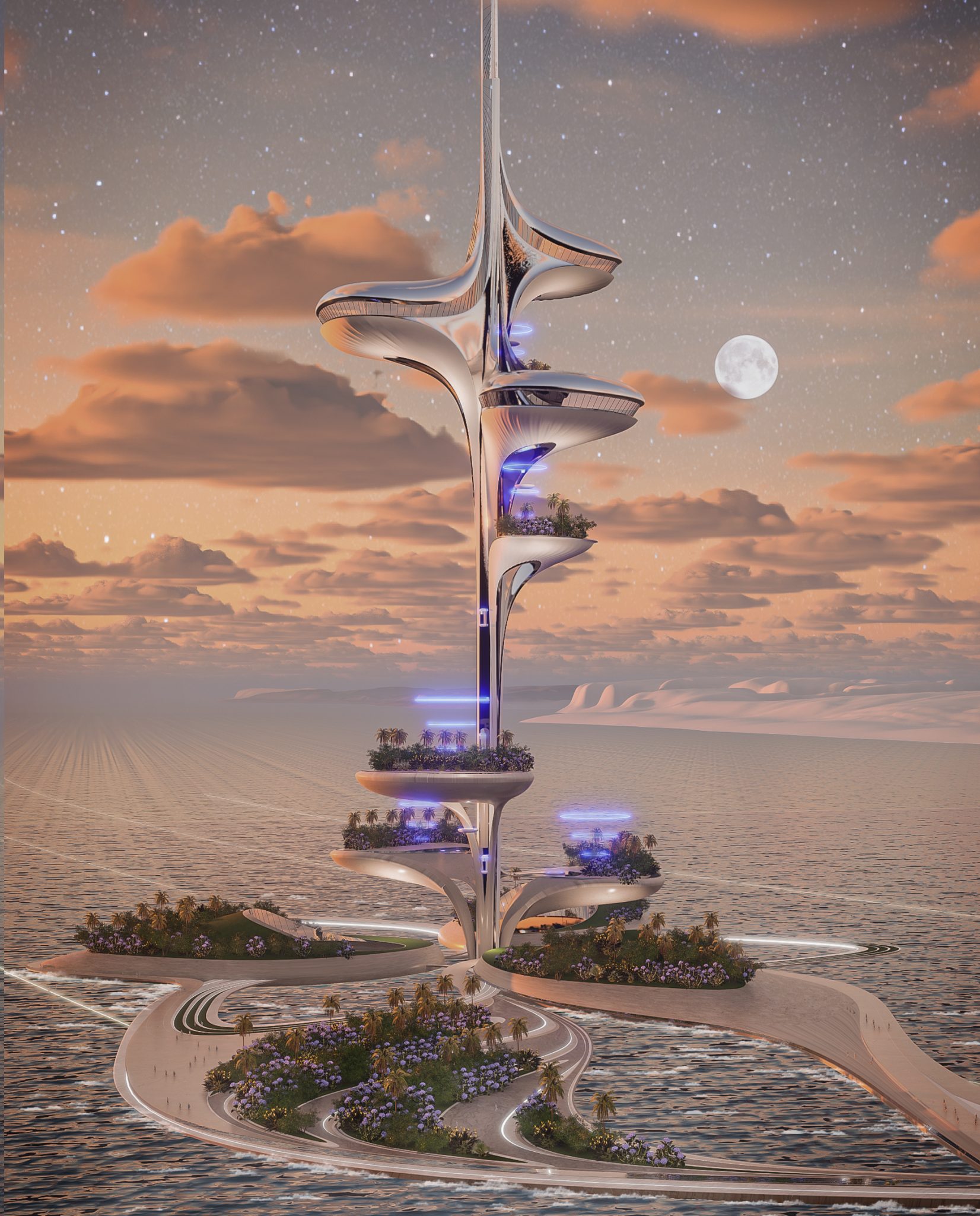 Gaia Tower by Mariana Cabugueira & Wilder World