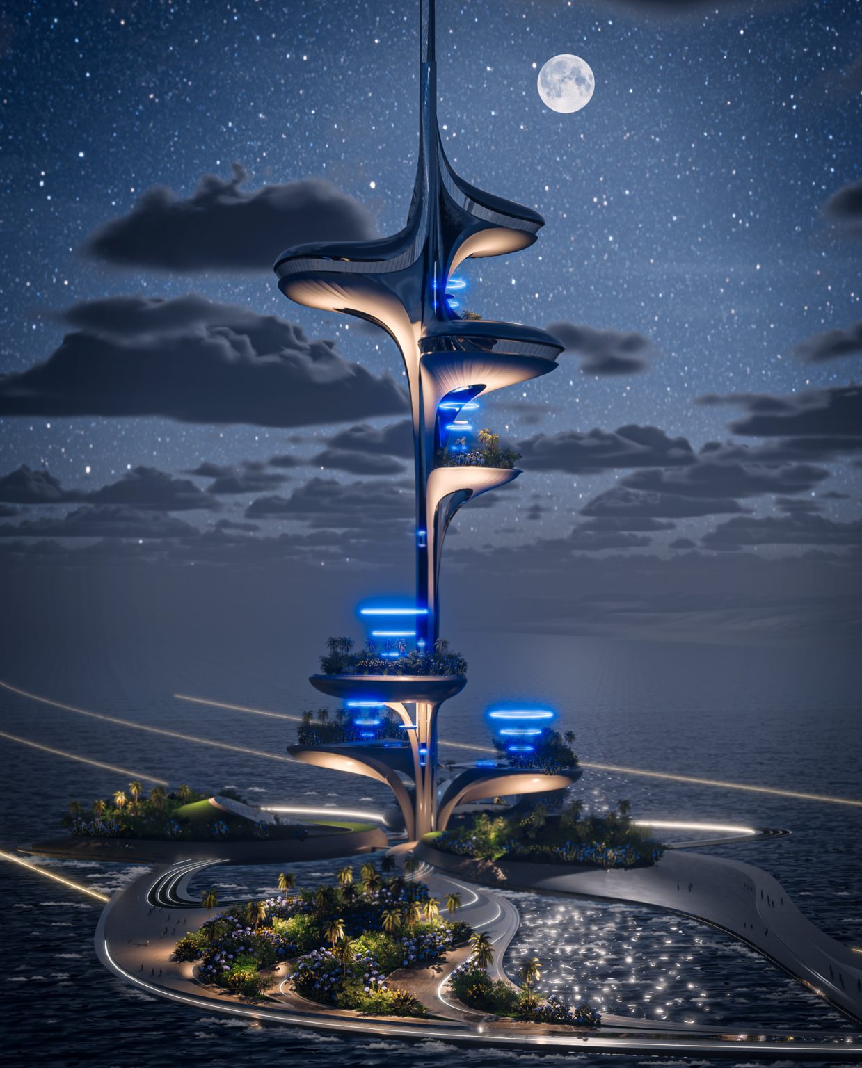 Gaia Tower by Mariana Cabugueira & Wilder World