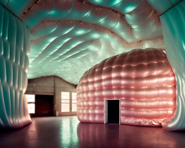 Warehouse Inflated Foil, AI-generated by Kamil Štajgl