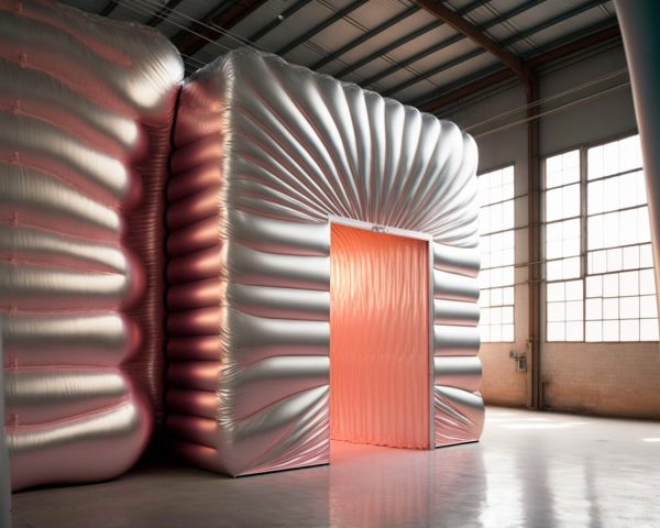 Warehouse Inflated Foil, AI-generated by Kamil Štajgl