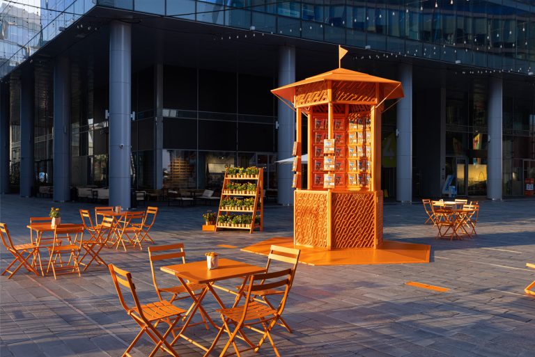 MEAN* designs Le Monde d’Hermès kiosk in Dubai Design District