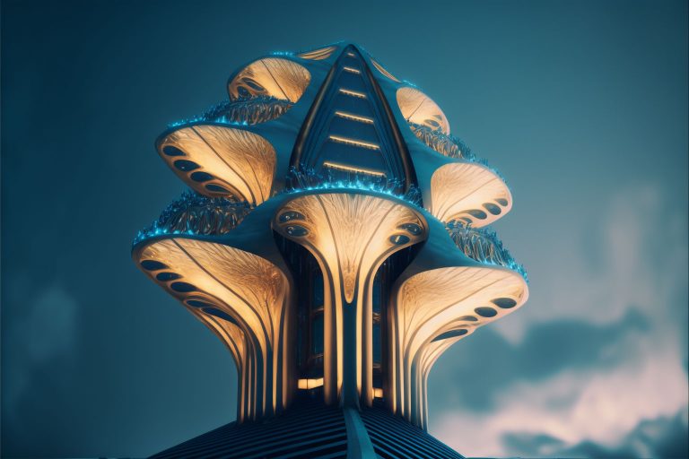 Generating organic design and biomimicry-inspired architecture via AI