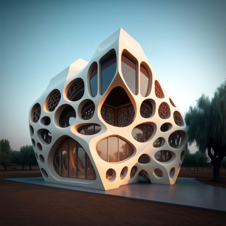 House of Sierpinski Triangle, AI-generated by Nick Leung