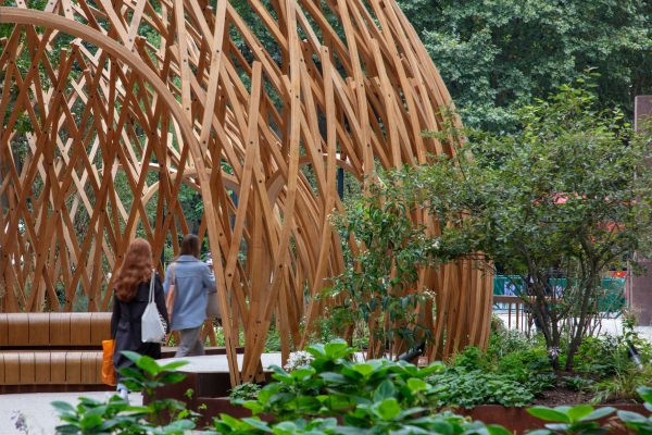 Oak pavilions by Nex- Architecture and Xylotek