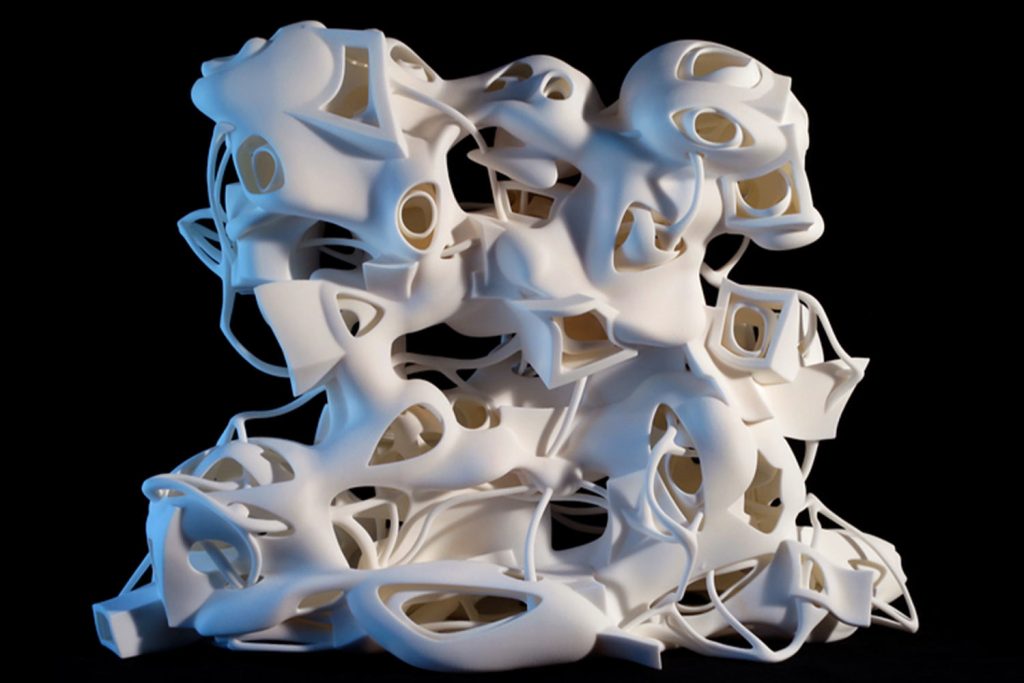 3D-printed abstract sculptures by Kevin Mack