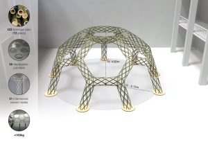 BamX!, a computationally designed bamboo pavilion