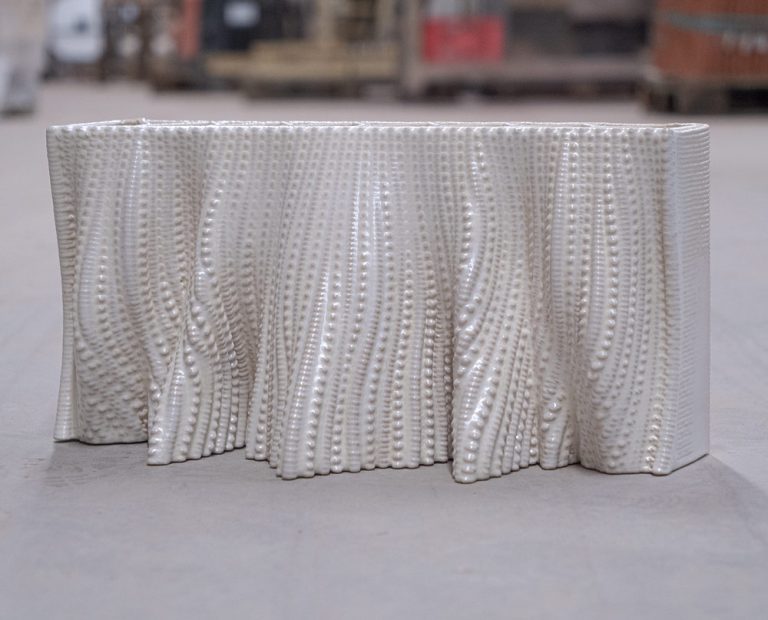 3D-printed ceramic facade a boutique designed by Studio RAP