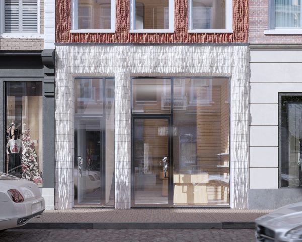 3D-printed ceramic facade a boutique designed by Studio RAP