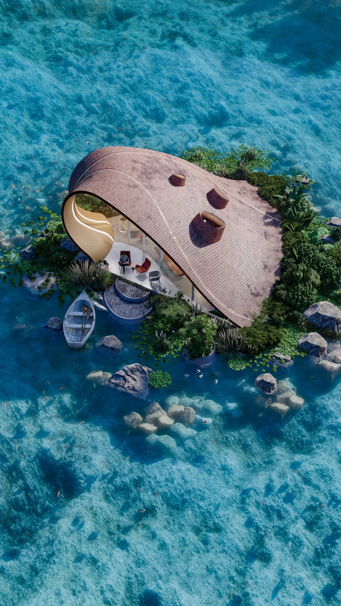 Heart-shaped house designed by Veliz Arquitecto - PA