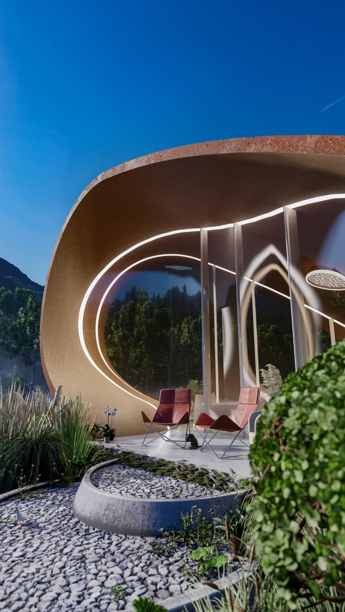 Heart-shaped house designed by Veliz Arquitecto - PA