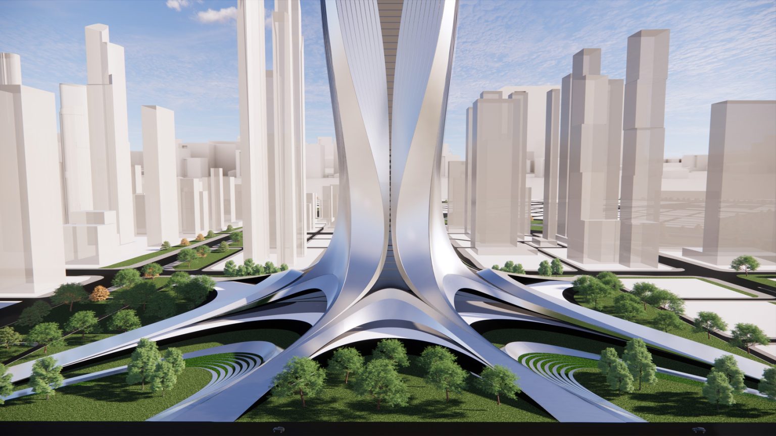Vertical Sinuosity (Maya +Enscape) / Studio Cherylene Shangpliang