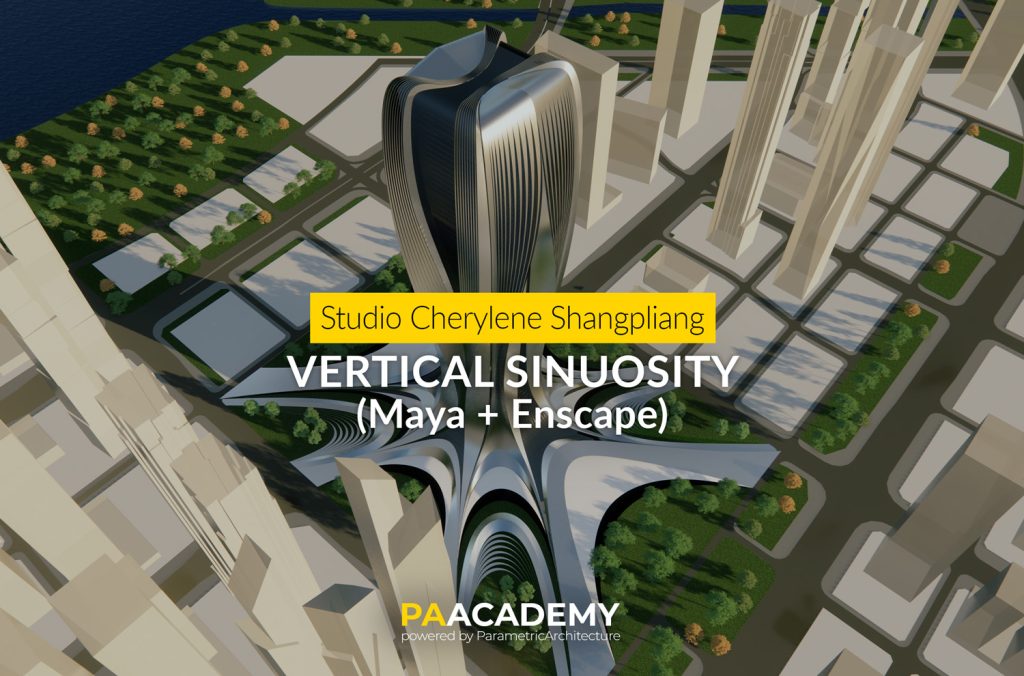 Vertical Sinuosity (Maya +Enscape) / Studio Cherylene Shangpliang