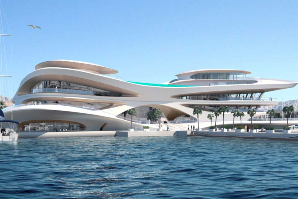 AMAALA reveals new HKS-designed marina yacht club in Saudi Arabia