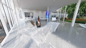 Robotically 3d-printed table, Scada by Rolab Studio