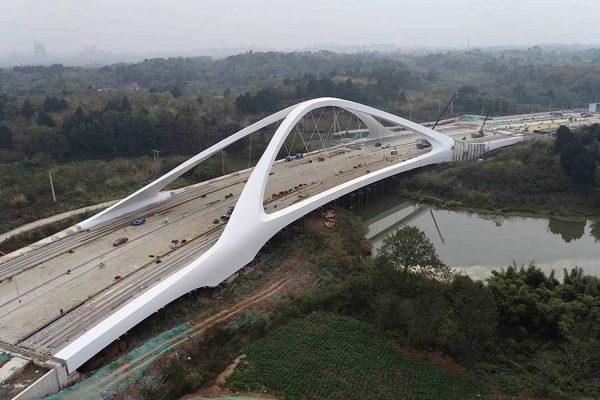 West Line Cross-Jiangxi River Bridge by ZHA nearing completion