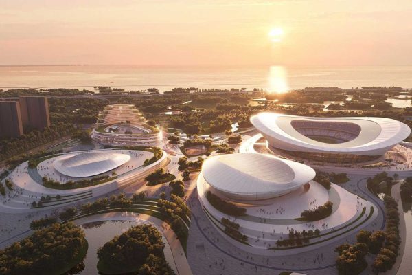 gmp wins design competition for the Wuxi Olympic Sports Center