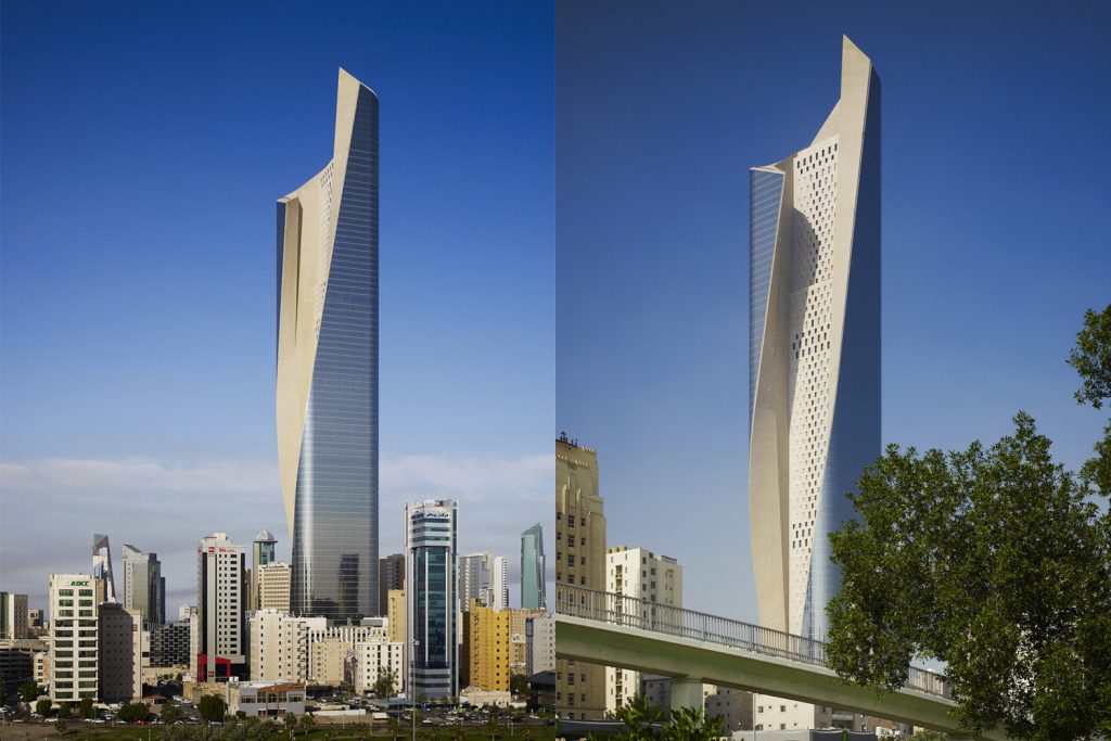 Al Hamra Tower, the world's tallest curved concrete skyscraper by SOM