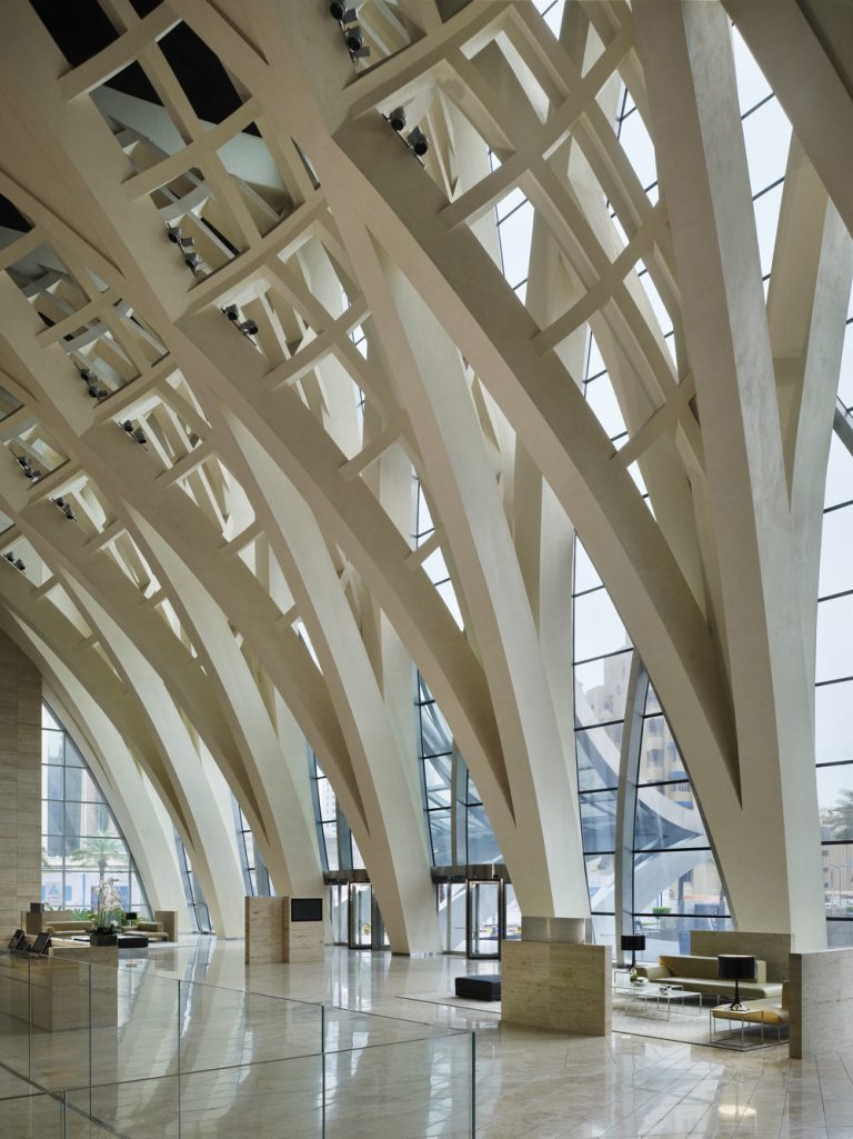 Al Hamra Tower, the world's tallest curved concrete skyscraper by SOM