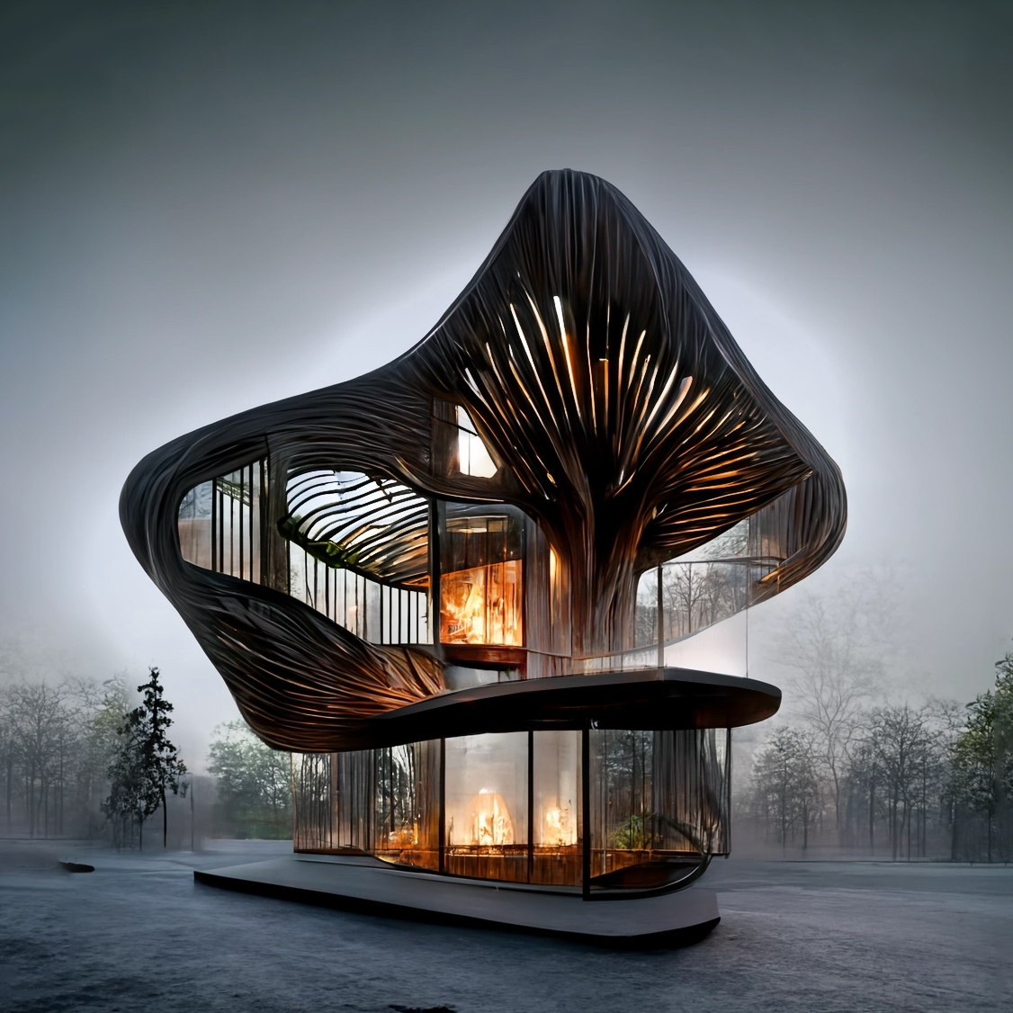Midjourney_Architecture_PAACADEMY_Tim_Fu - Parametric Architecture