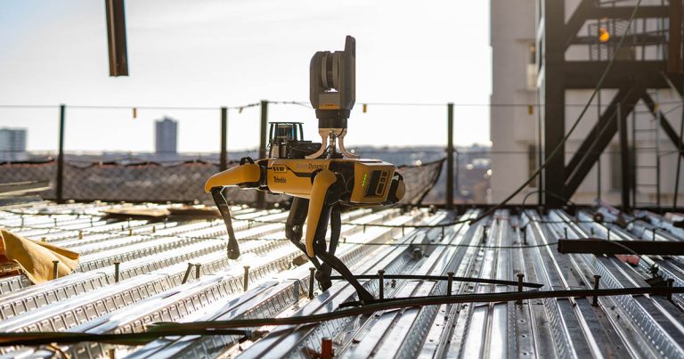 Boston Dynamics' Spot in construction and architecture sector