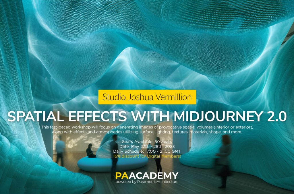 Spatial Effects with MidJourney 2.0 / Studio Joshua Vermillion