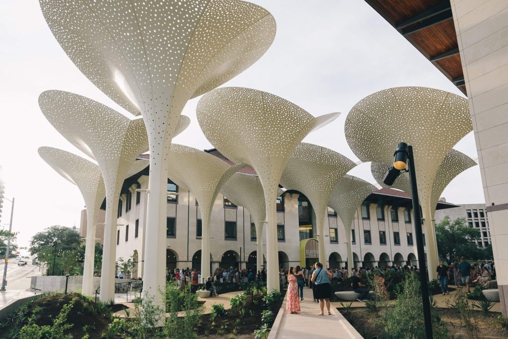 Snøhetta's Shade Canopy at Blanton Museum of Art