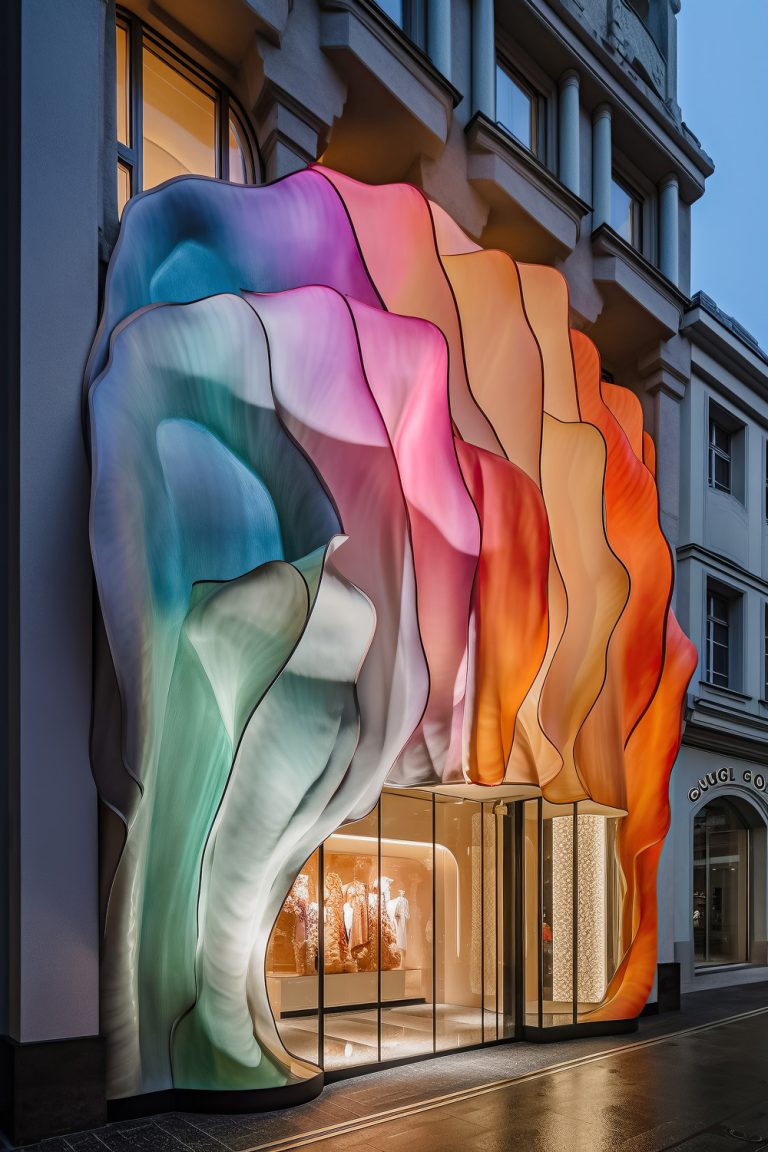 An artistic fusion of nature and AI: Flower-inspired facades by Hera Kim