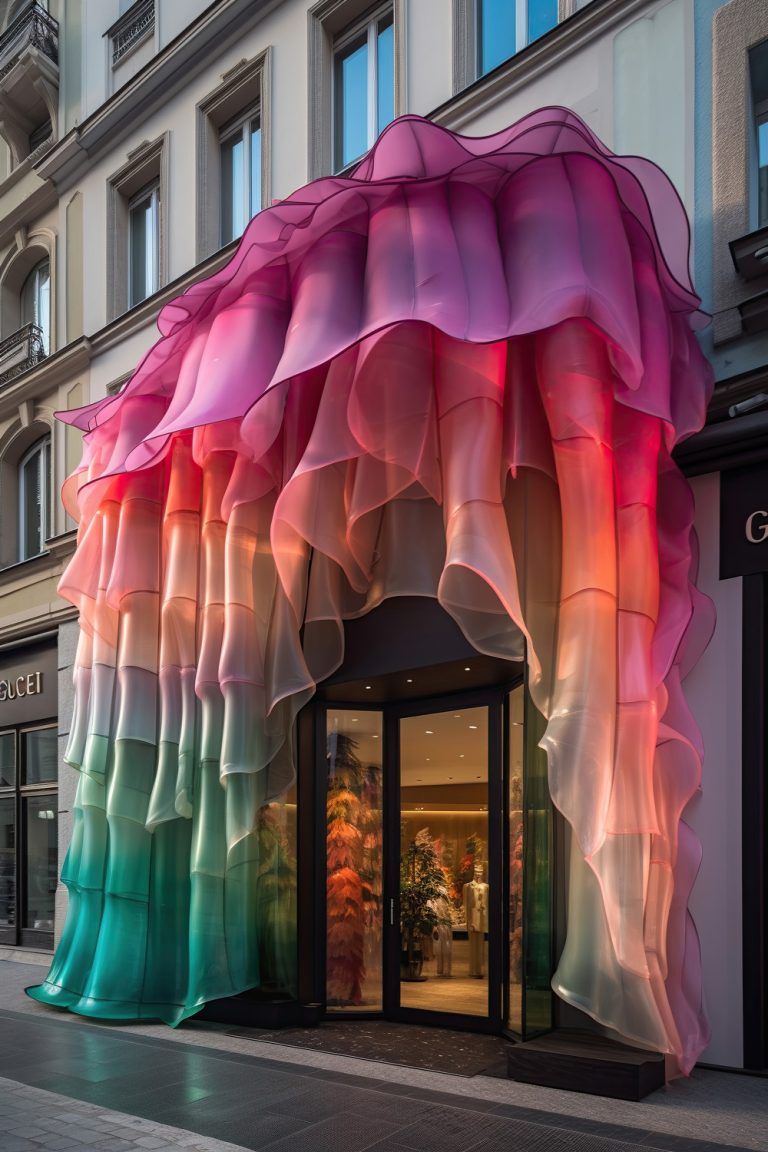 An artistic fusion of nature and AI: Flower-inspired facades by Hera Kim