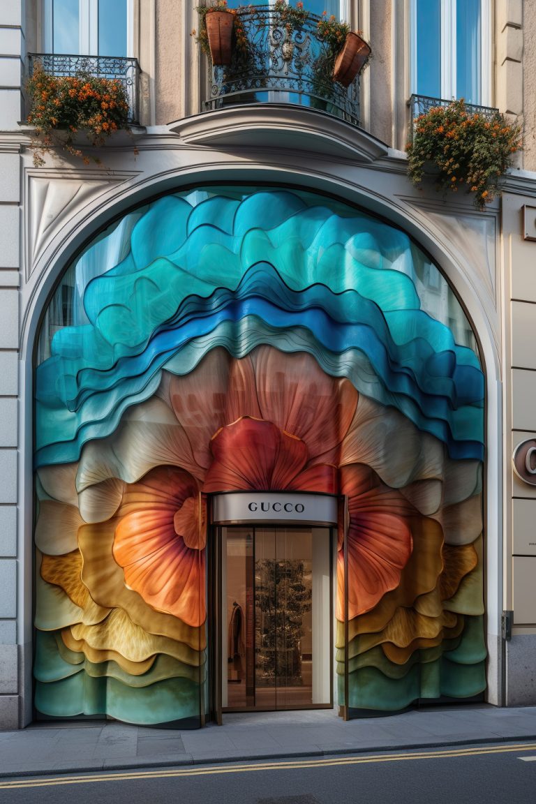 An artistic fusion of nature and AI: Flower-inspired facades by Hera Kim