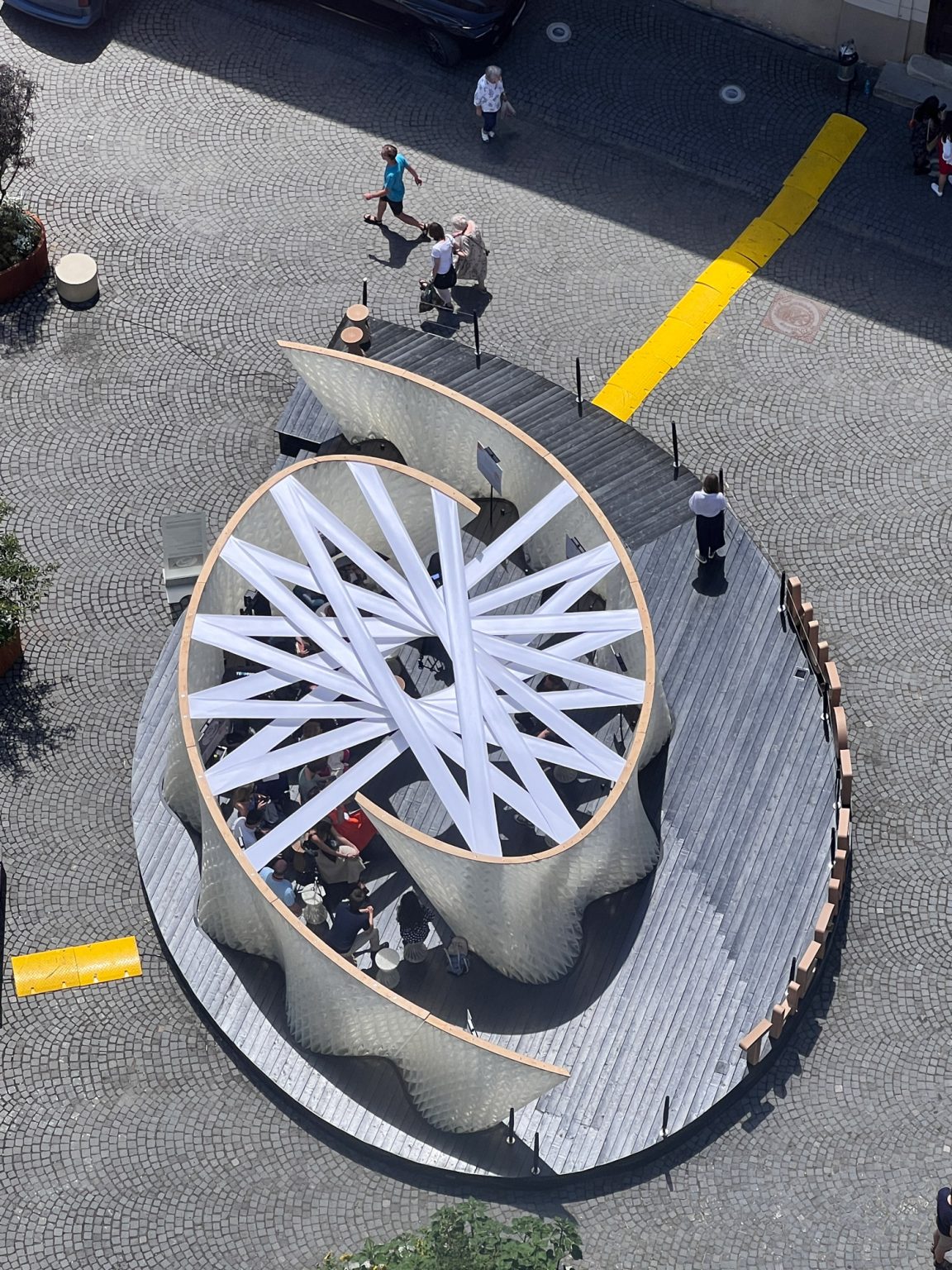 The Altostrata - Therme Pavilion made from biodegradable sugar-based PLA