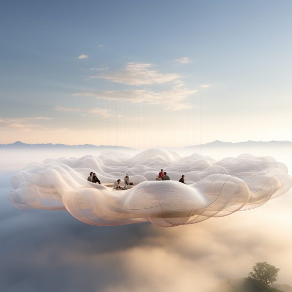 Cloudscape, a dynamic panorama of ethereal forms inspired by nature