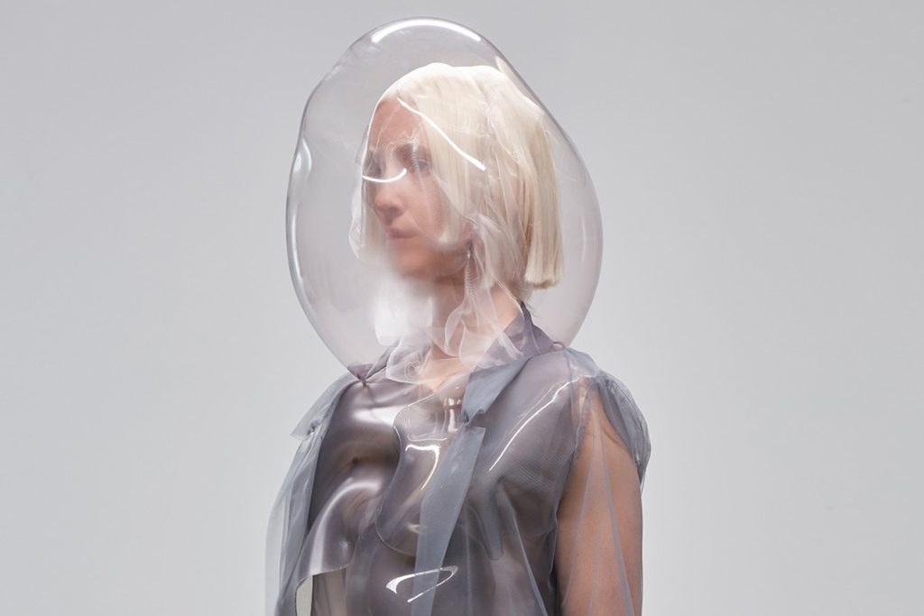 Ying Gao's "Flowing Water, Standing Time" features robotic clothing